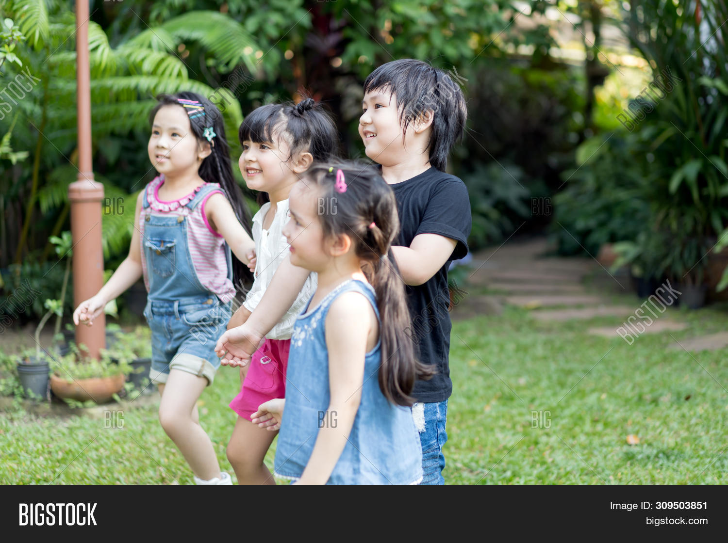 Kids Playing Outdoors Image & Photo (Free Trial) | Bigstock