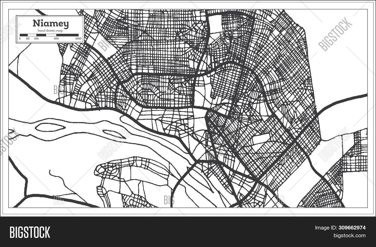 Niamey Niger City Map Image & Photo (Free Trial) | Bigstock