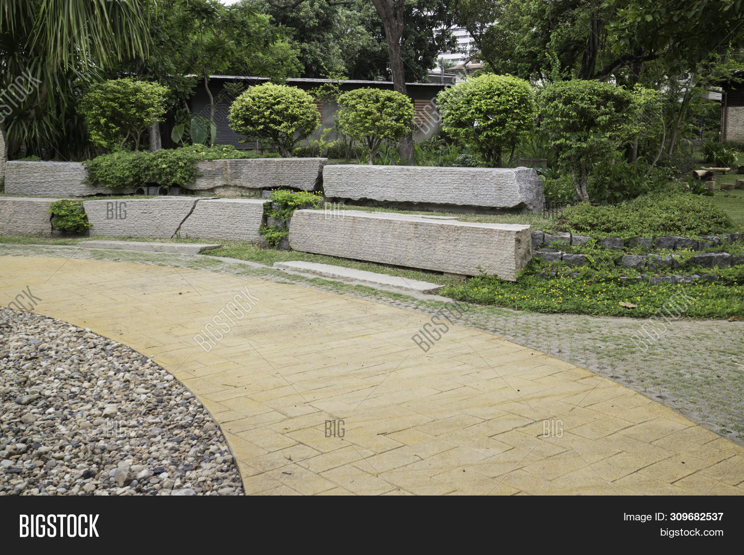 Lovely Garden Footpath Image & Photo (Free Trial) | Bigstock