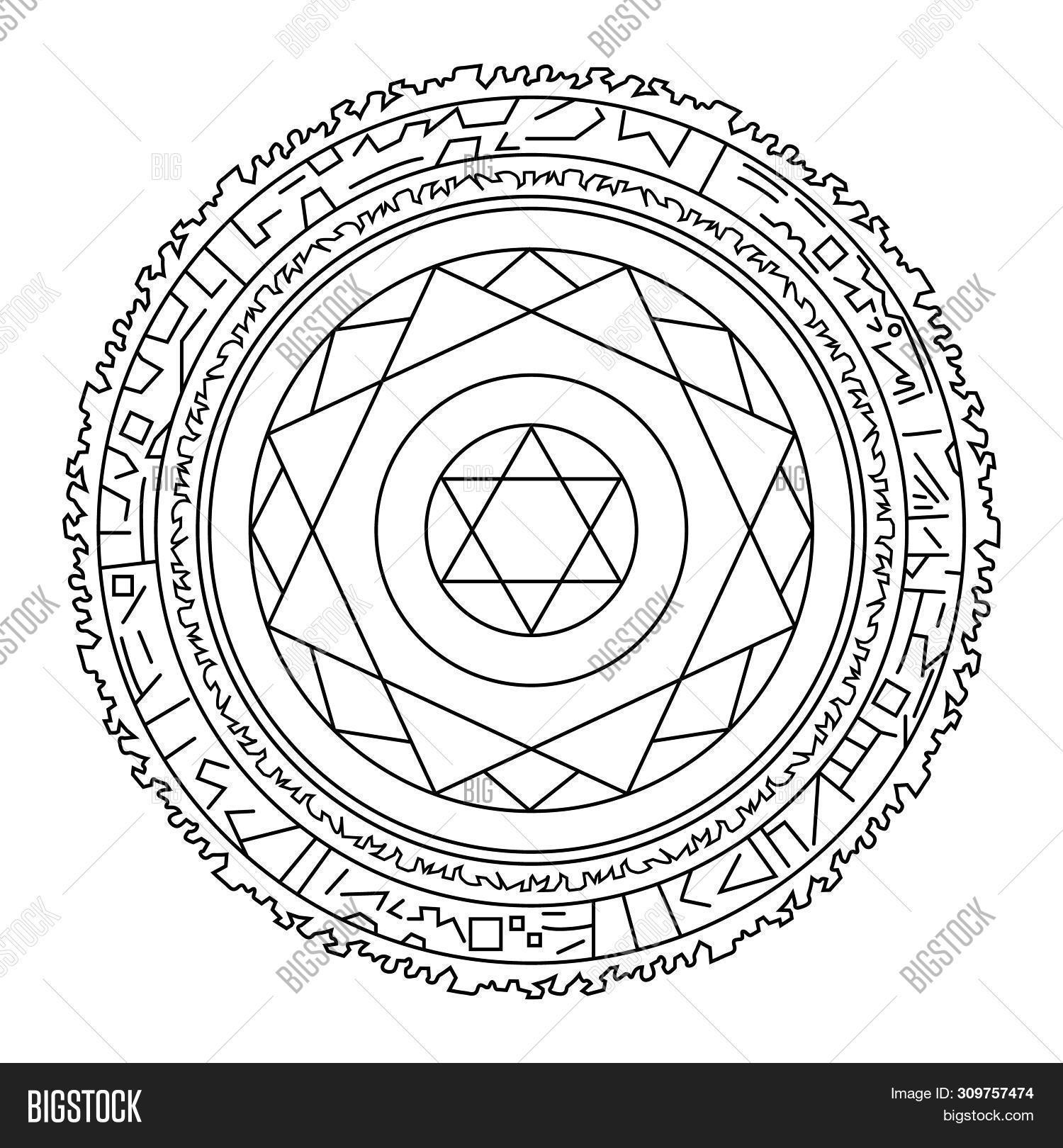 Outline Magic Spell Image & Photo (Free Trial) | Bigstock