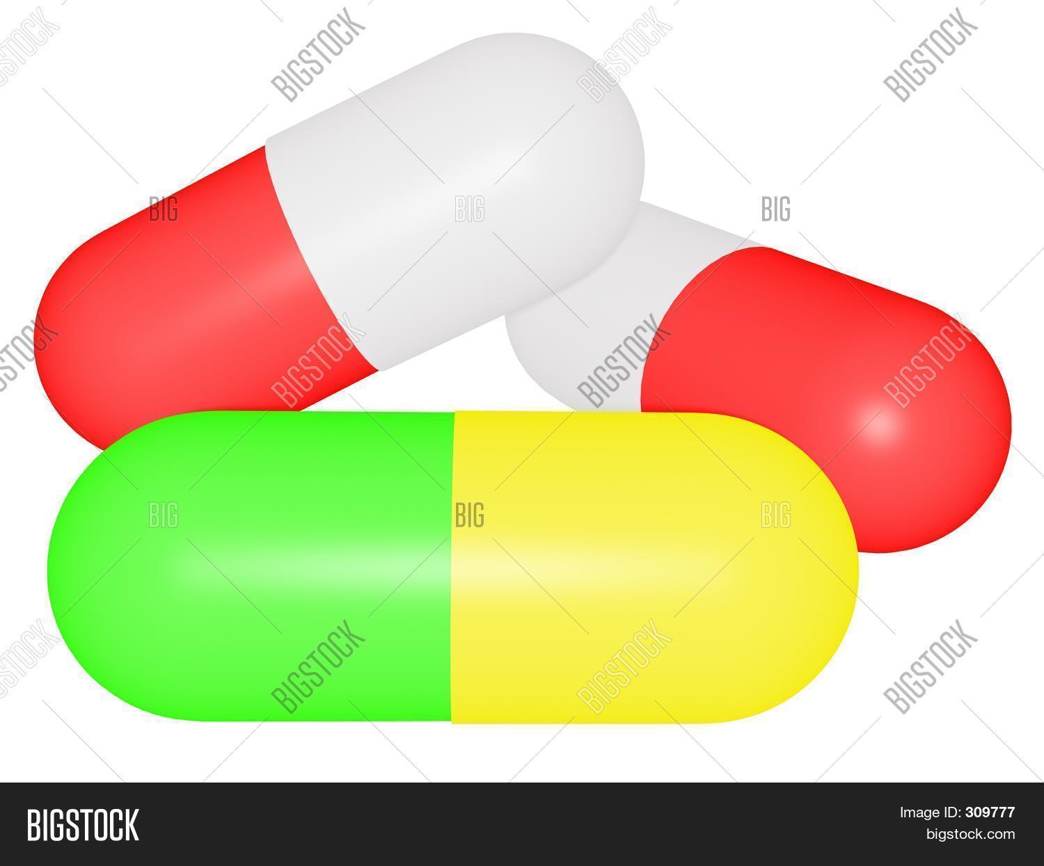 Capsules Isolated On Image & Photo (Free Trial) | Bigstock