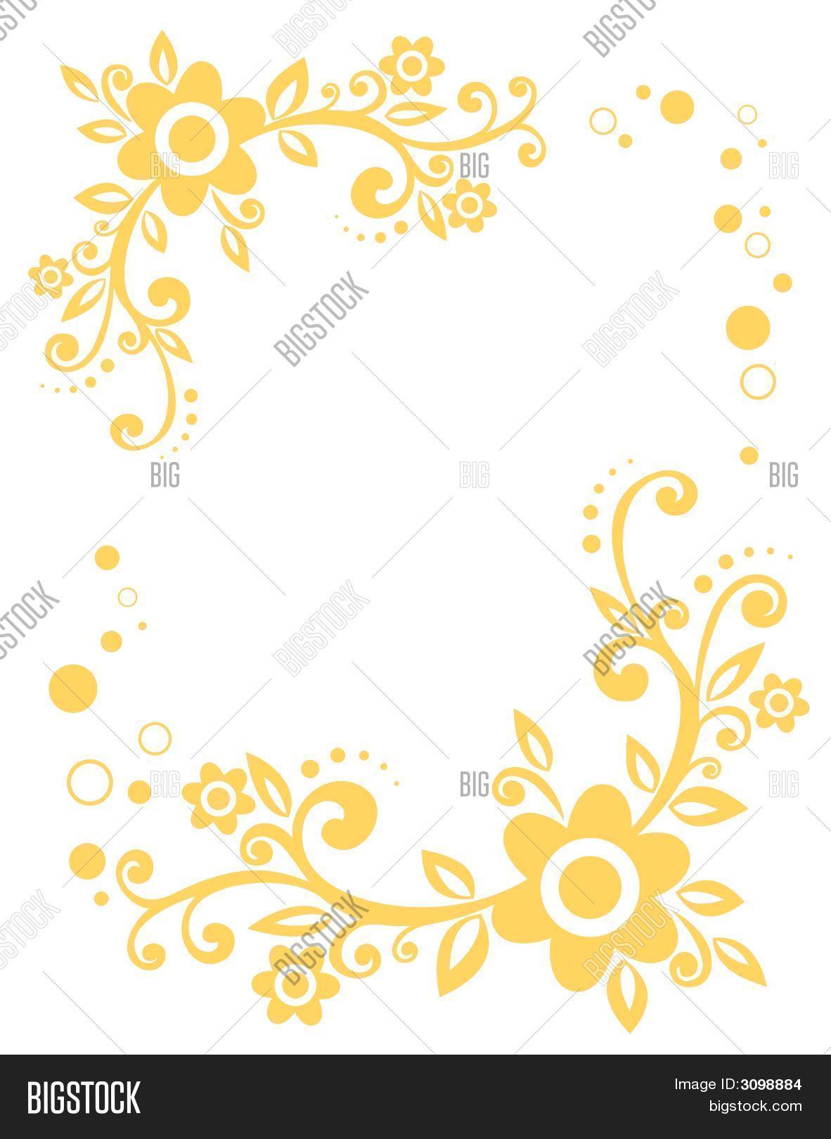 Yellow Floral Border Image & Photo (Free Trial) | Bigstock