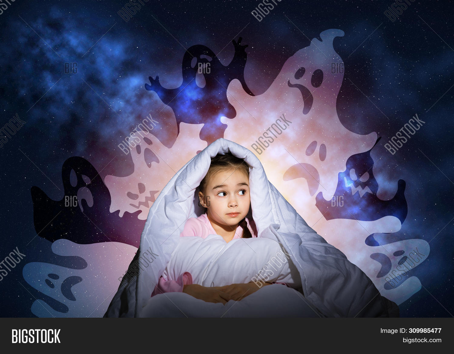 Scared Girl Hiding Image & Photo (Free Trial) | Bigstock