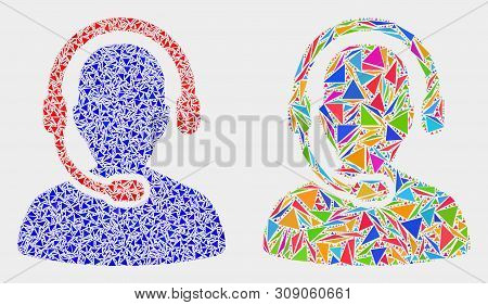 Radio Operator Mosaic Vector & Photo (Free Trial) | Bigstock