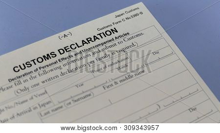 Customs Declaration Image & Photo (Free Trial) | Bigstock