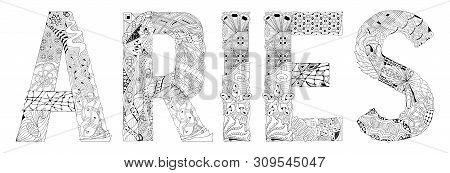 Word Aries. Vector Vector & Photo (Free Trial) | Bigstock