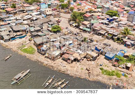 Slums Manila, Top View Image & Photo (Free Trial) | Bigstock