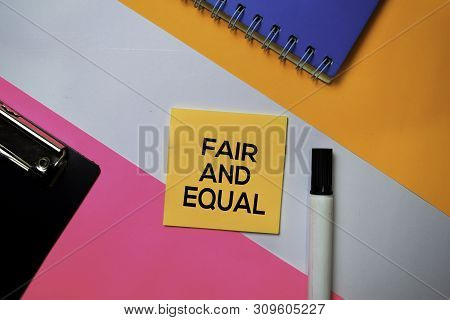 Fair Equal Text On Image & Photo (Free Trial) | Bigstock