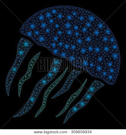 Glossy Mesh Jellyfish Vector & Photo (Free Trial) | Bigstock
