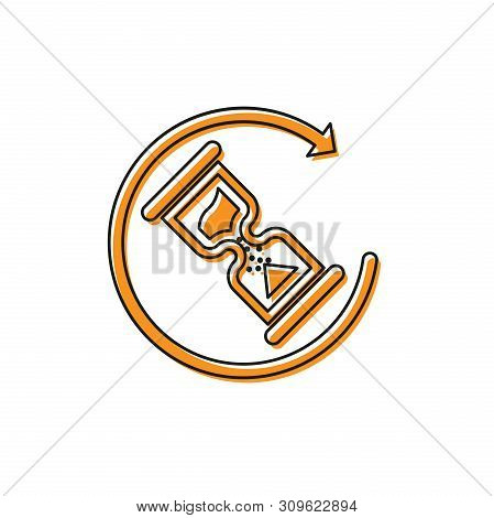 Orange Waiting Icon Vector & Photo (Free Trial) | Bigstock