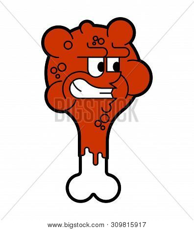 Angry Roasted Chicken Vector & Photo (Free Trial) | Bigstock