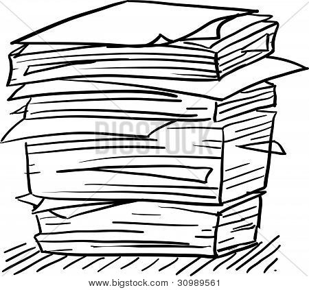 Stack Paperwork Vector & Photo (Free Trial) | Bigstock