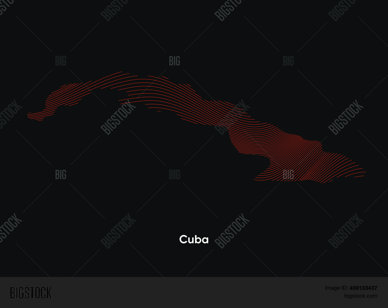 Dynamic Line Wave Map Vector & Photo (Free Trial) | Bigstock