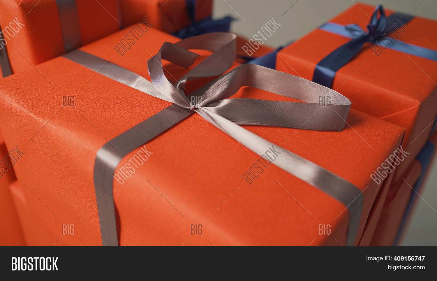 Lots Orange Gift Boxes Image & Photo (Free Trial) | Bigstock