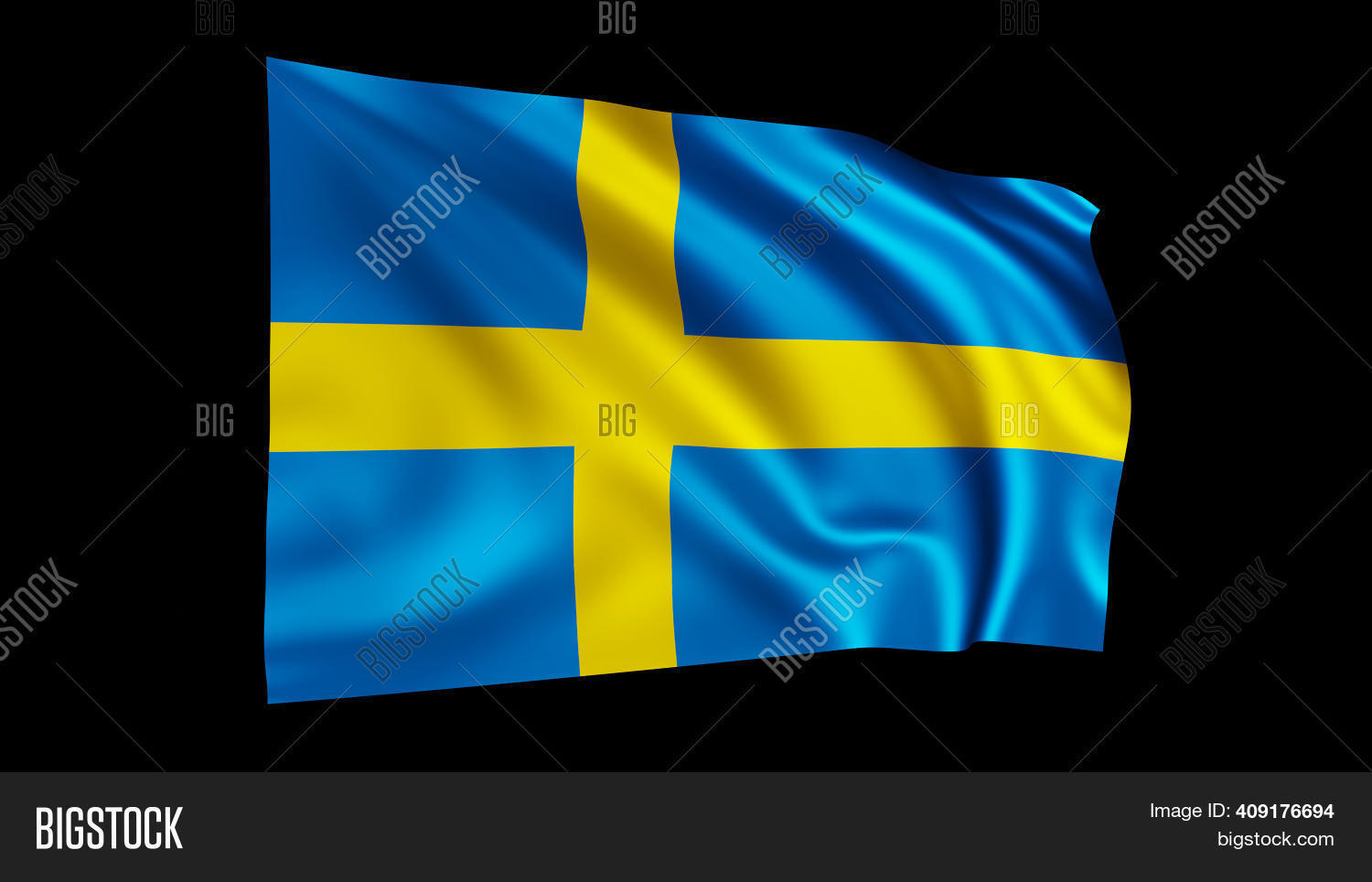 Flag Sweden Isolated Image & Photo (Free Trial) | Bigstock