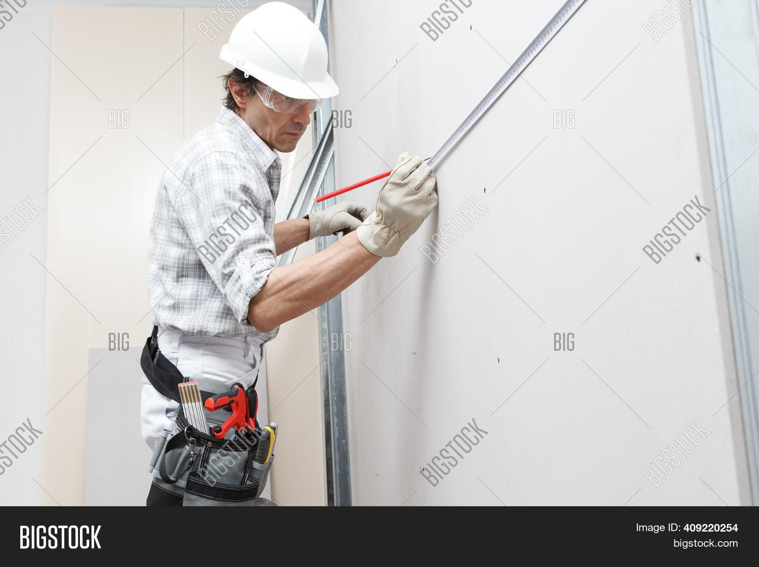 Side View Male Drywall Image & Photo (Free Trial) | Bigstock
