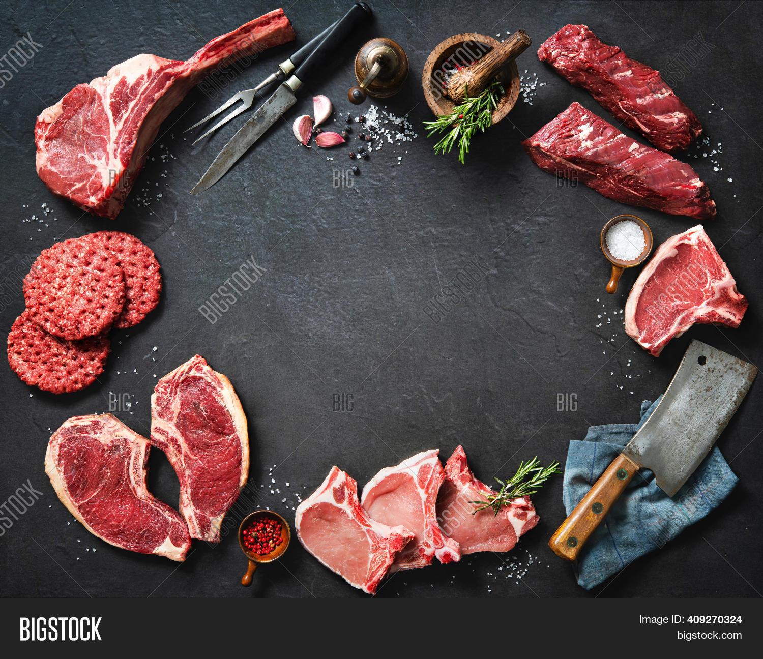Variety Raw Cuts Meat Image & Photo (Free Trial) | Bigstock