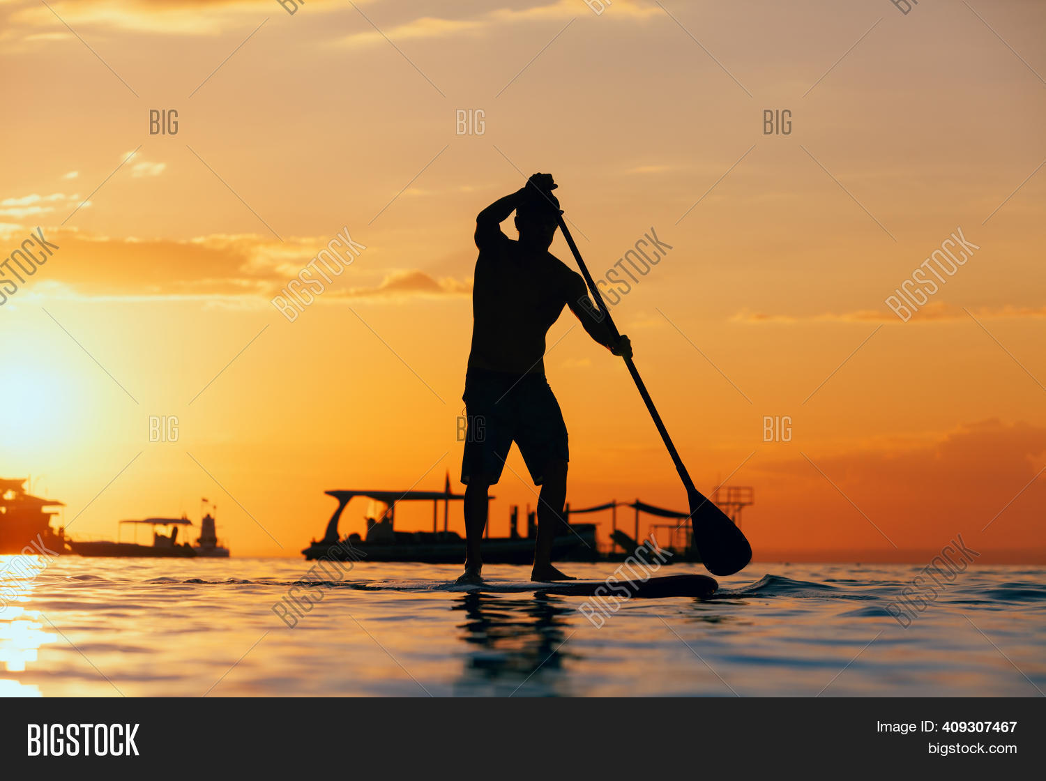 Active Paddle Boarder Image & Photo (Free Trial) | Bigstock
