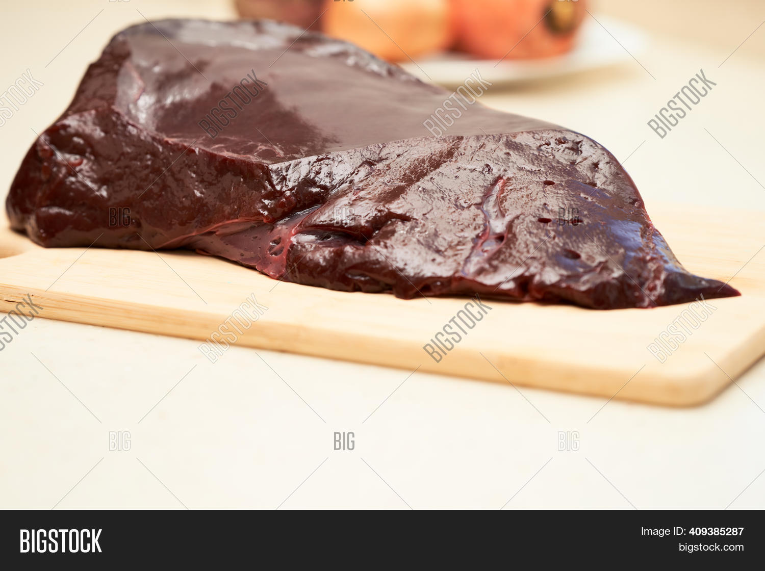 Piece Beef Liver On Image & Photo (Free Trial) | Bigstock
