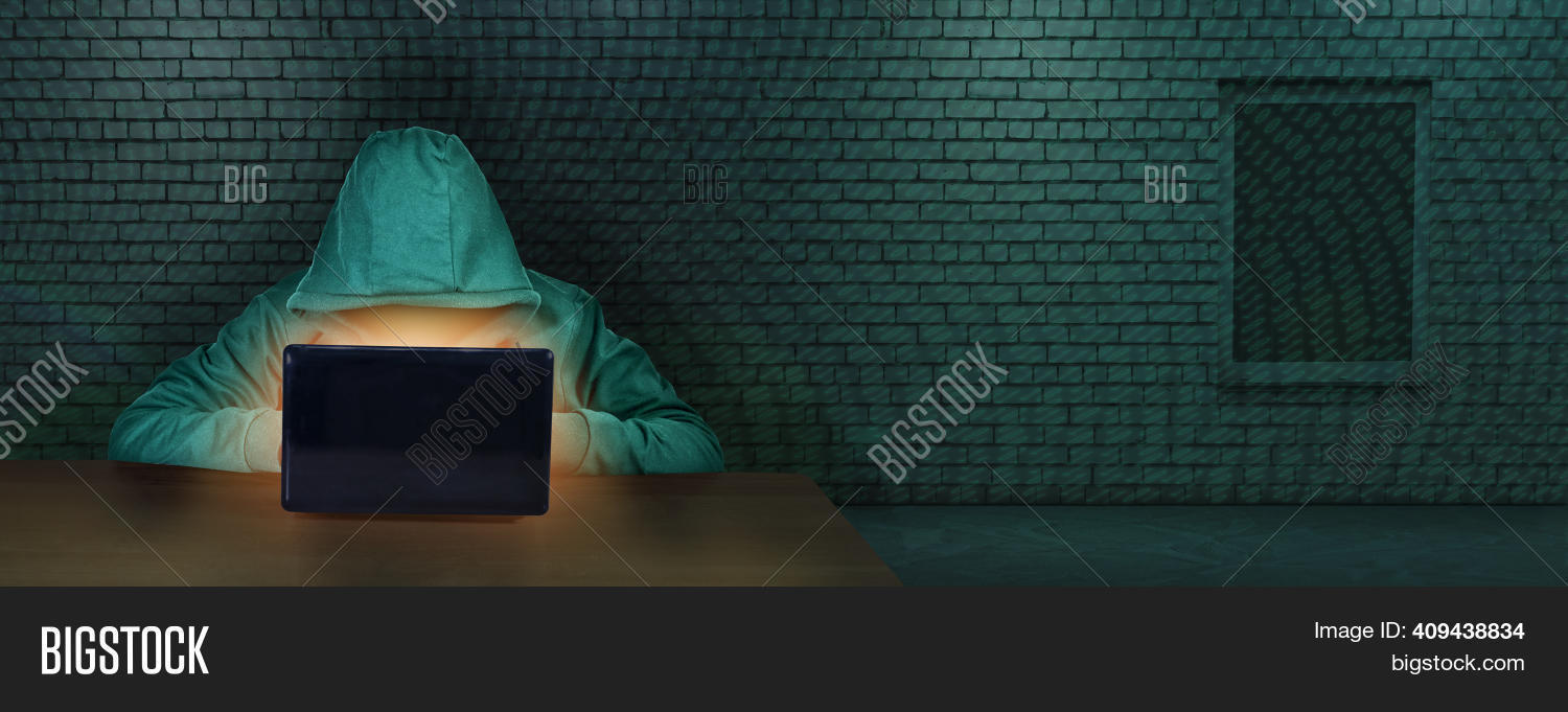 Hacker Works Behind Image & Photo (Free Trial) | Bigstock