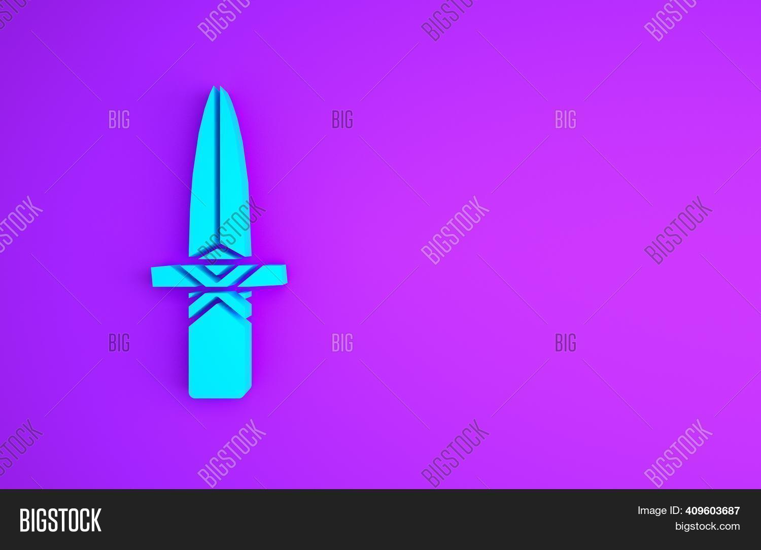 Blue Dagger Icon Image & Photo (Free Trial) | Bigstock