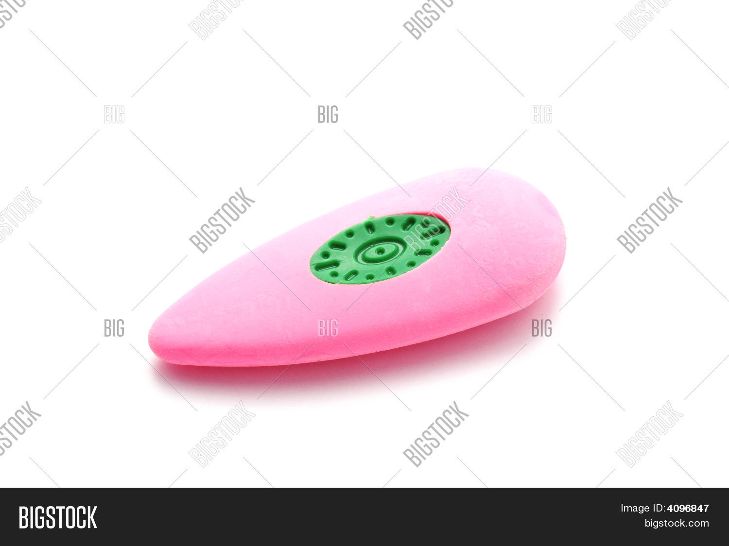 Pink Eraser Isolated Image & Photo (Free Trial) | Bigstock