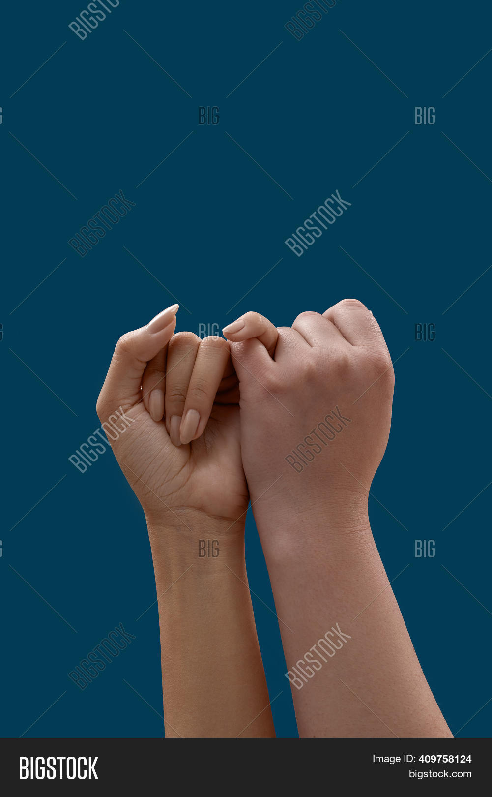 Two Hands Hook Each Image & Photo (Free Trial) | Bigstock