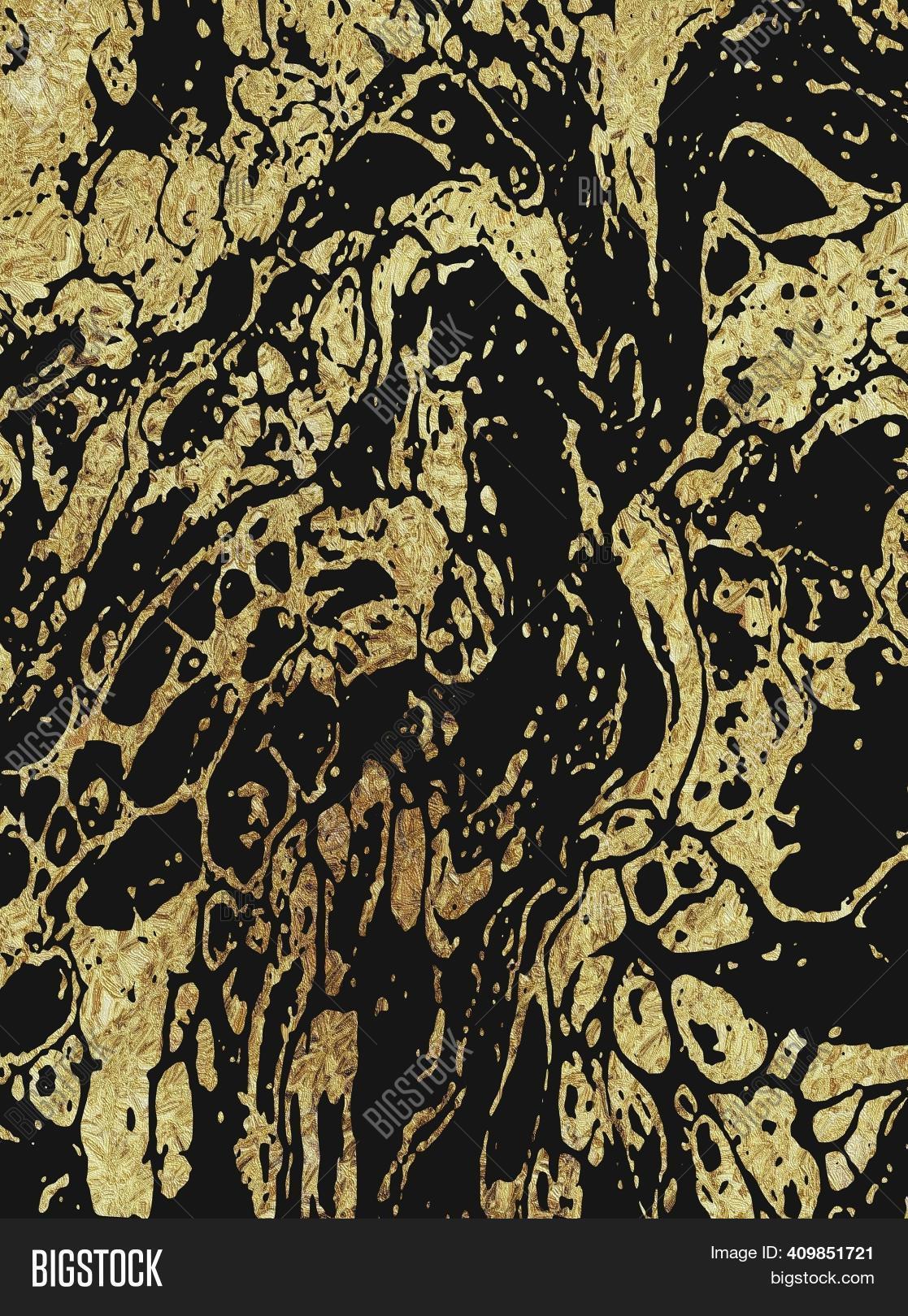 Alcohol Ink Golden Image & Photo (Free Trial) | Bigstock