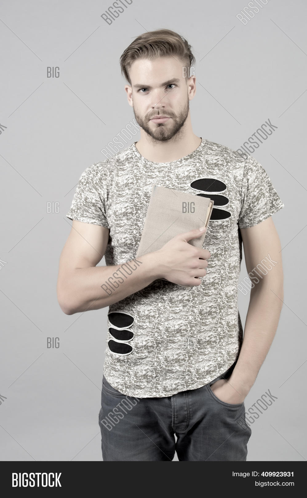 Guy Hold Book Read On Image & Photo (Free Trial) | Bigstock