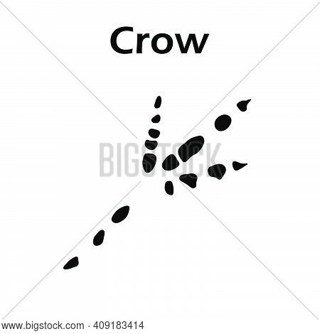 Crow Footprint. Black Vector & Photo (Free Trial) | Bigstock