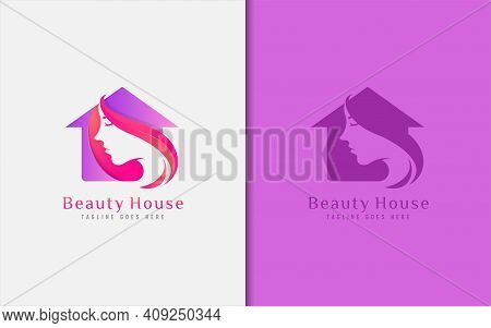 Beauty House Logo Vector & Photo (Free Trial) | Bigstock