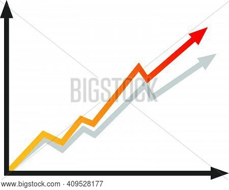 Graph Increase Report Vector & Photo (Free Trial) | Bigstock