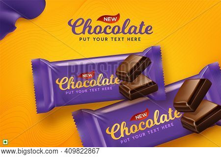 Premium Chocolate Ads Vector & Photo (Free Trial) | Bigstock