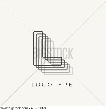 Letter L Outline Vector & Photo (Free Trial) | Bigstock