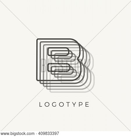 Letter B Outline Vector & Photo (Free Trial) | Bigstock