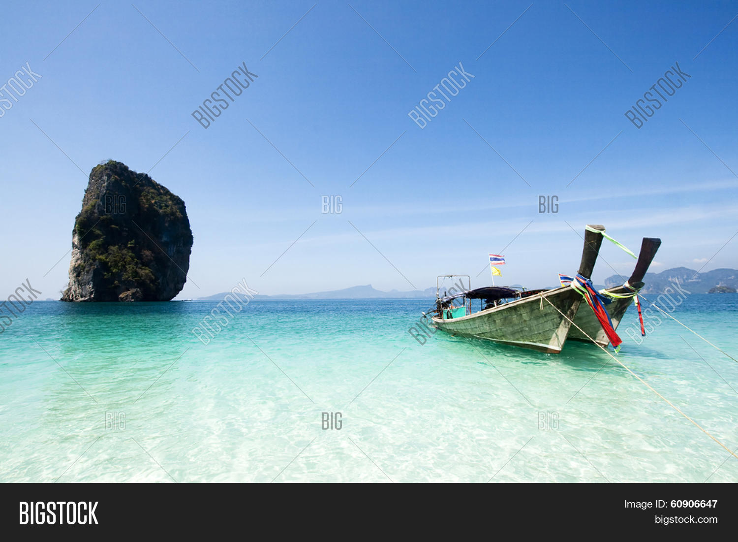 Adaman Sea Wooden Boat Image & Photo (Free Trial) | Bigstock