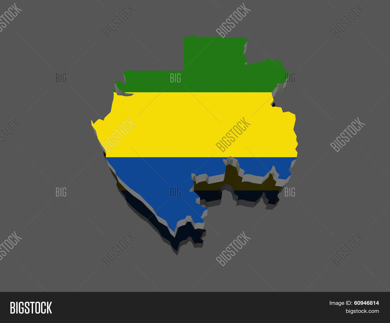 Map Gabon. 3d Image & Photo (Free Trial) | Bigstock