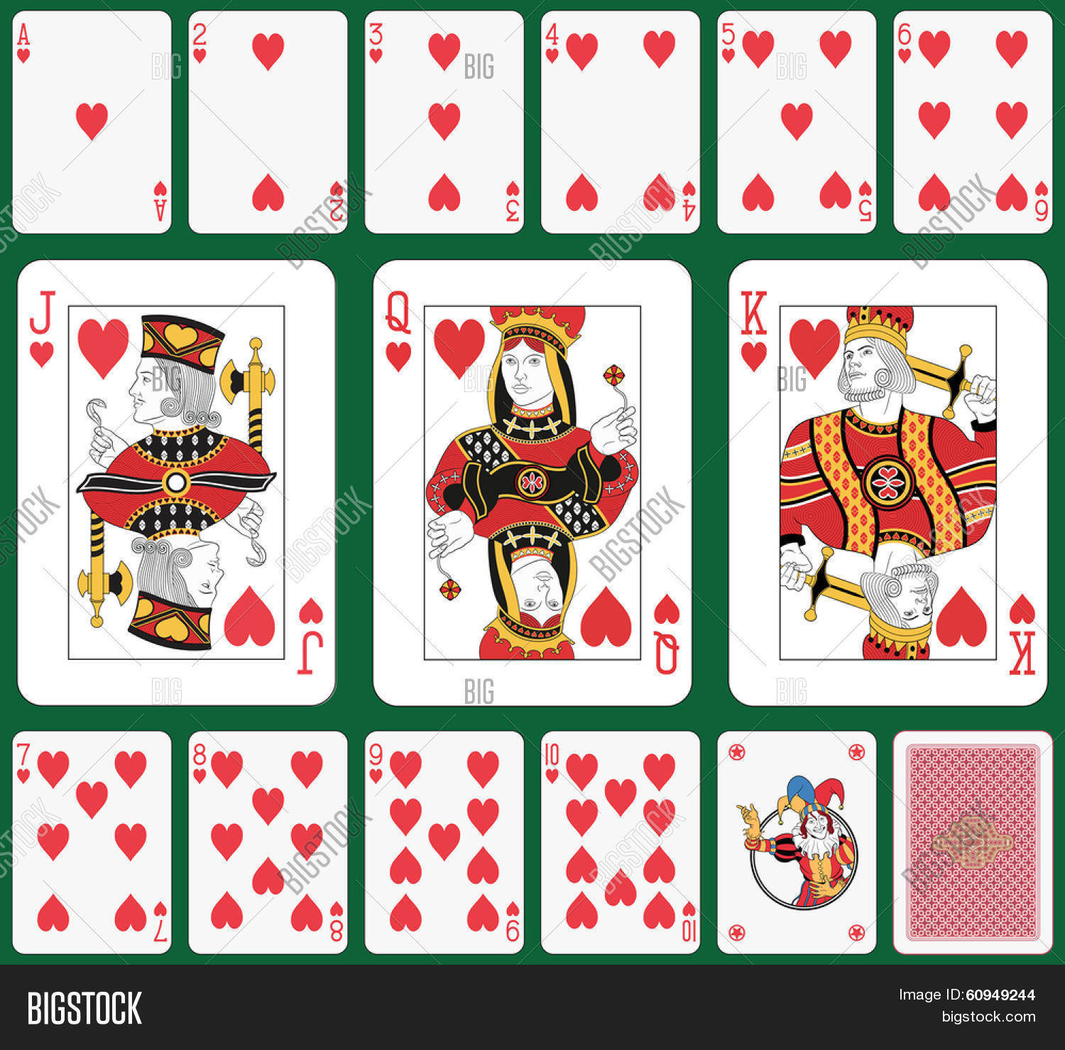 Playing Cards Heart Vector & Photo (Free Trial) | Bigstock