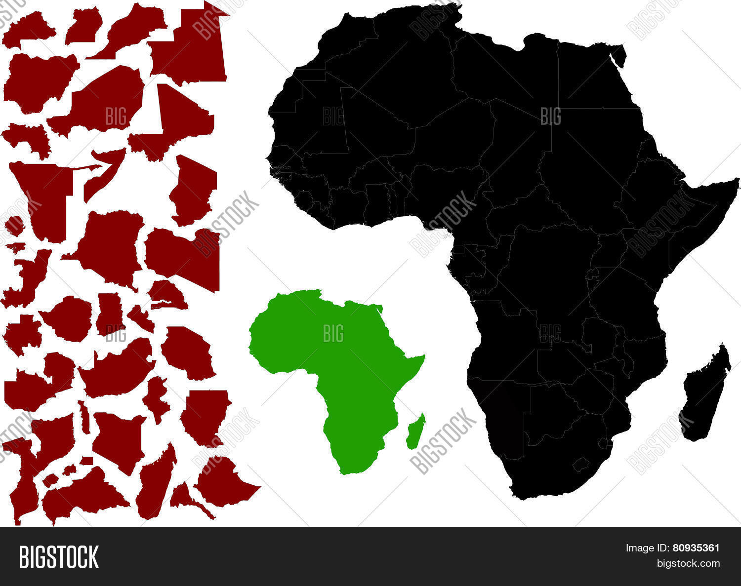 Political Map Africa Vector & Photo (Free Trial) | Bigstock
