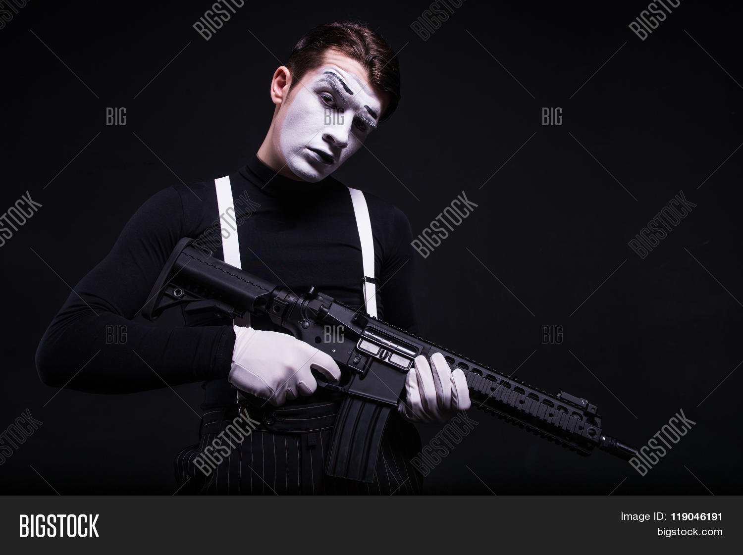 Mime Killer Gun Hands Image & Photo (Free Trial) | Bigstock