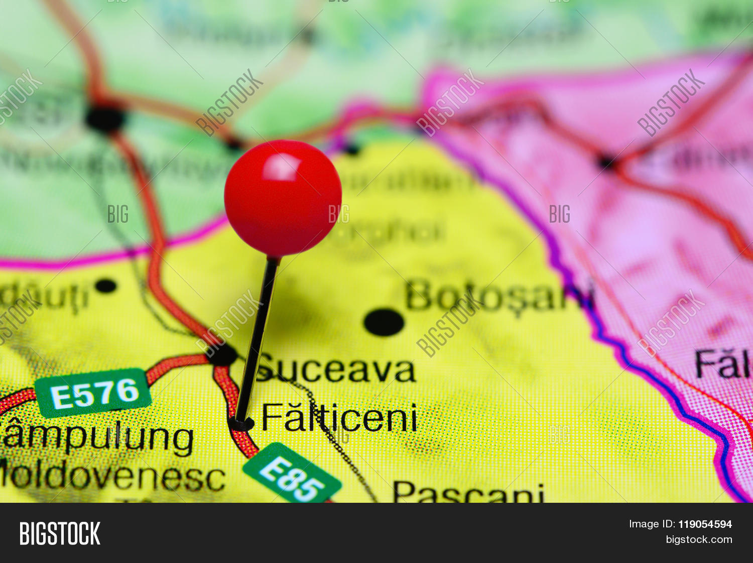 Falticeni Pinned On Image & Photo (Free Trial) | Bigstock