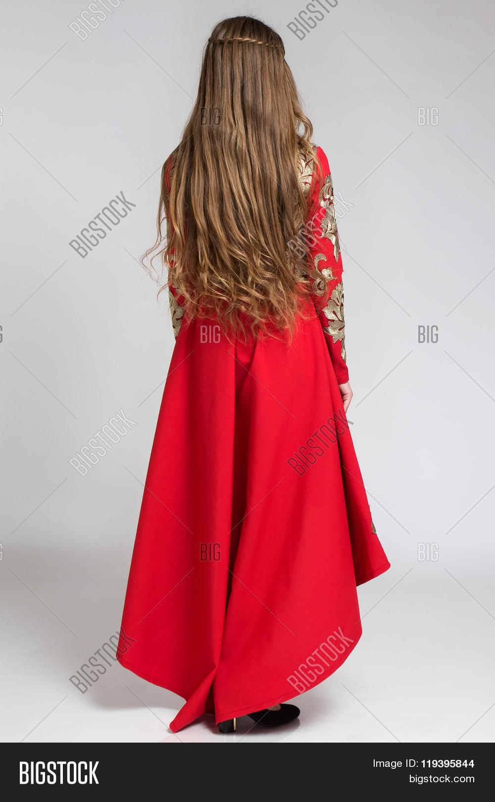 Back View Woman Red Image & Photo (Free Trial) | Bigstock