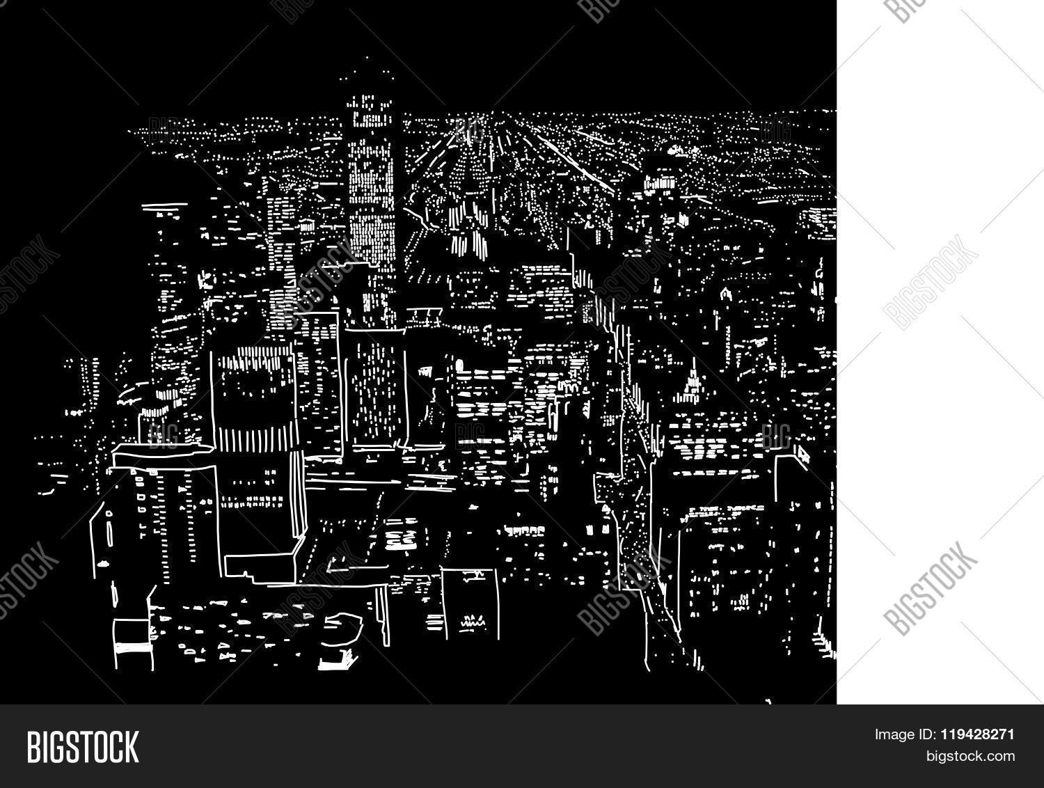 how to draw city lights