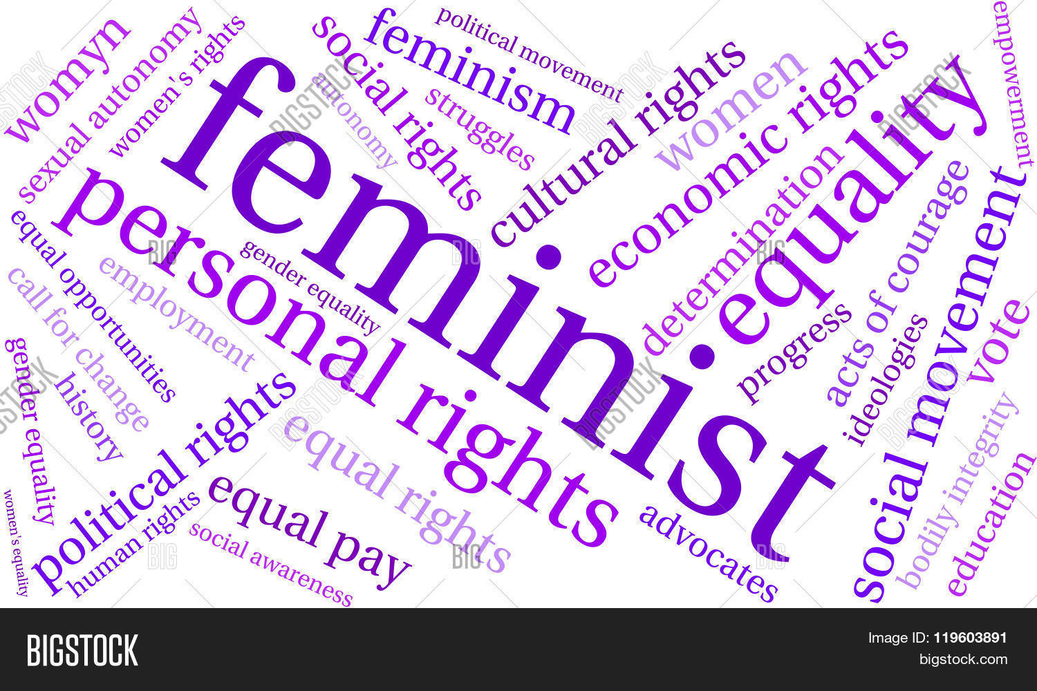 Feminist Word Cloud Vector & Photo (Free Trial) | Bigstock