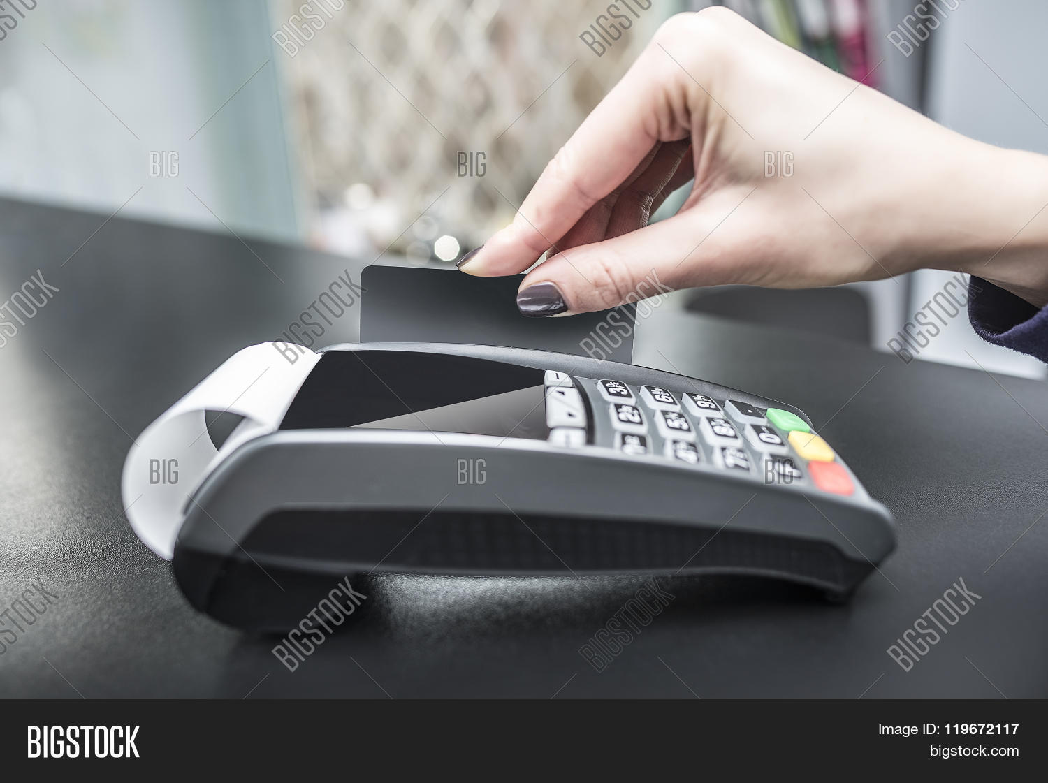 Debit Card Swiping On Image & Photo (Free Trial) | Bigstock