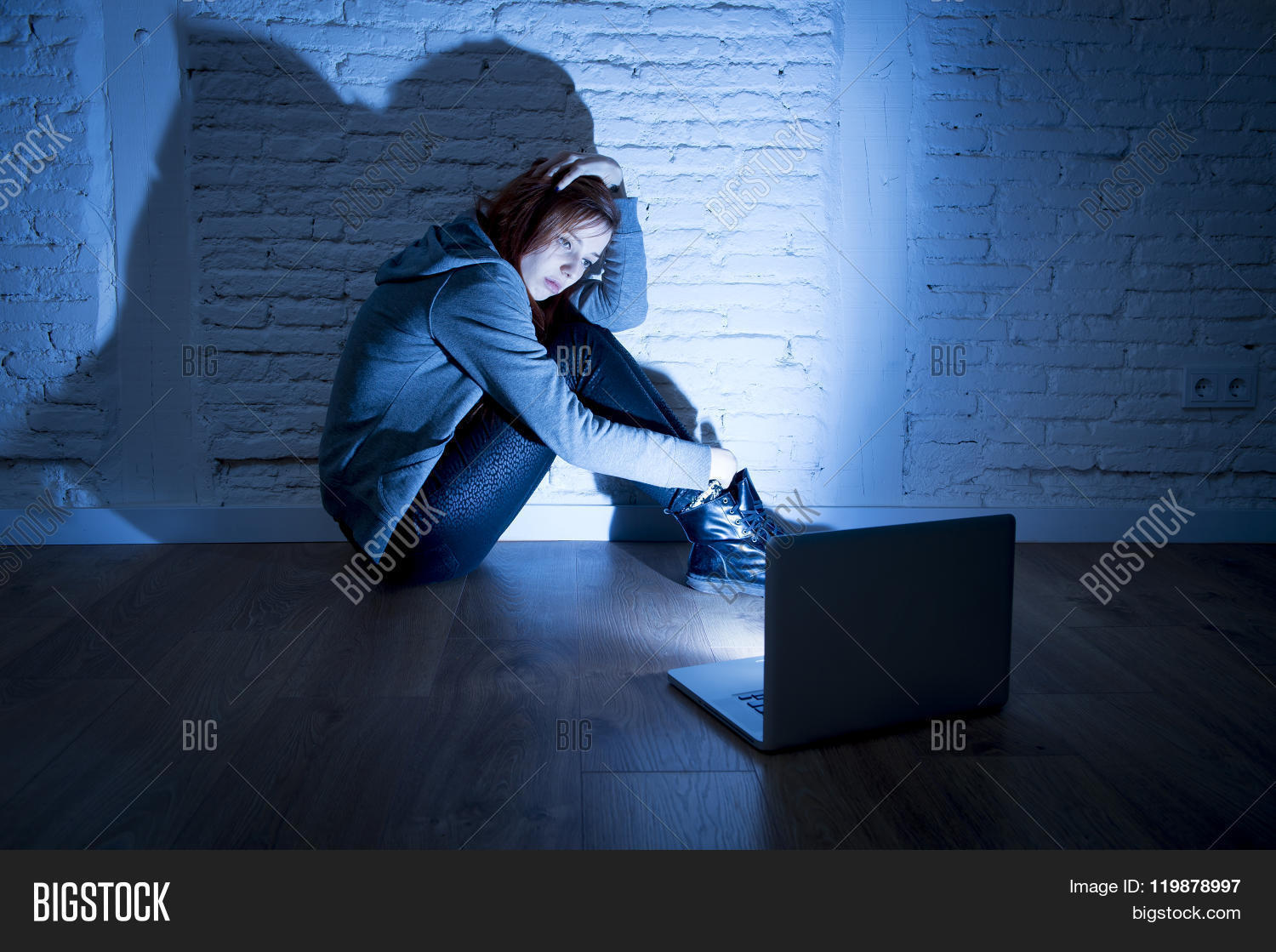 Sad Scared Female Image & Photo (Free Trial) | Bigstock