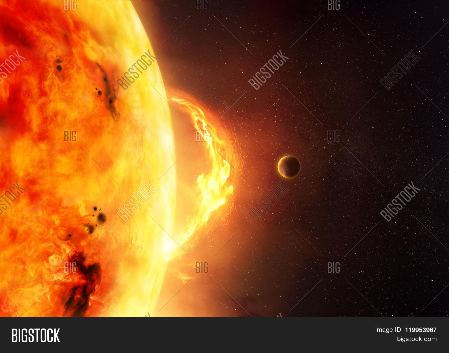 Sun - Solar Flare Image & Photo (Free Trial) | Bigstock