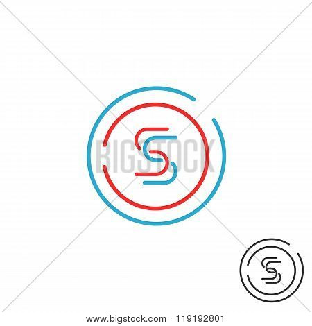 Two Letter S Logo Vector & Photo (Free Trial) | Bigstock