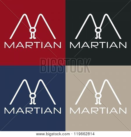 Martian Monogram . Vector & Photo (Free Trial) | Bigstock