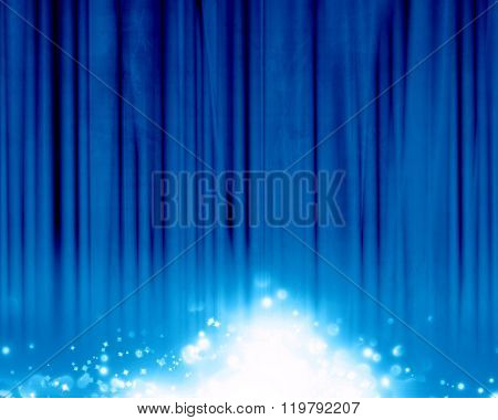 Blue Stage Background Image & Photo (Free Trial) | Bigstock